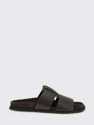 Dolce & Gabbana Leather Sandals - Ebony