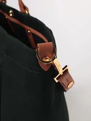 Elisabetta Franchi Cotton Canvas Bag With Logo
