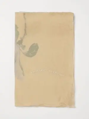 Ermanno Scervino Floral Print Silk Scarf - Sand