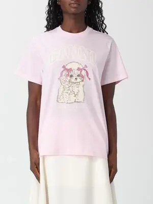 GANNI T-shirt Colour - Pink