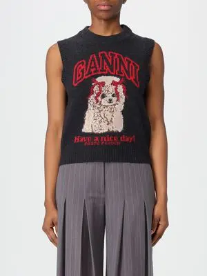 GANNI Waistcoat Colour - Black