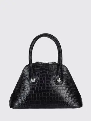 Philipp Plein Majestic Crocodile Print Leather Bag - Black