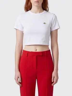 Fiorucci Cotton Crewneck Cropped T-shirt - White