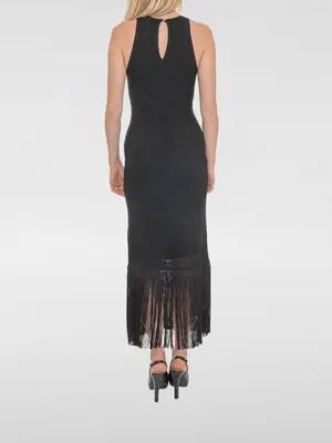 BOSS Jersey Midi Dress With Fringes