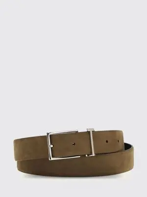 TOM FORD T Loop Belt In Suede - Brown