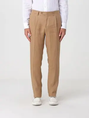 LARDINI Single-breasted Suit In Pure Linen With Two-button Jacket And Patch Pockets