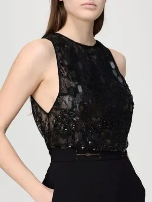 Elisabetta Franchi Lace And Sequin Embellished Jumpsuit