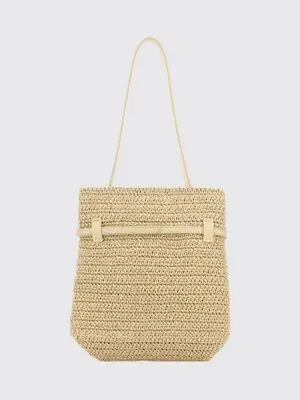 Manu Atelier Woven Raffia Shoulder Bag
