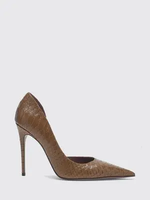 Paris Texas Python Print Leather Vera Pumps - Coffee