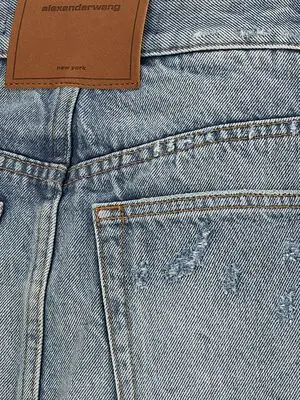 Alexander Wang Cotton Denim Mini Skirt