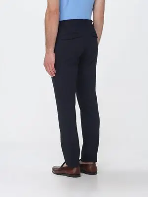 PT TORINO Wool Blend Tailored Trousers - Navy