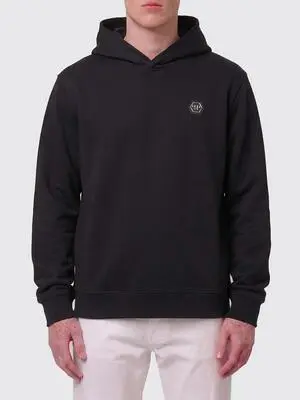 Philipp Plein Cotton Hooded Sweatshirt - Black