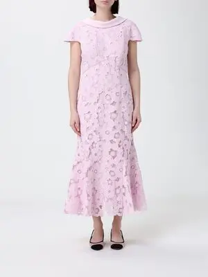 SELF-PORTRAIT Lace Midi Dress - Pink