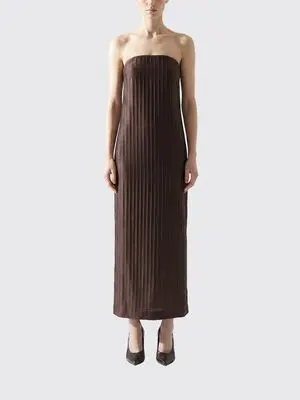 Loulou De Saison Strapless Pleated Maxi Dress
