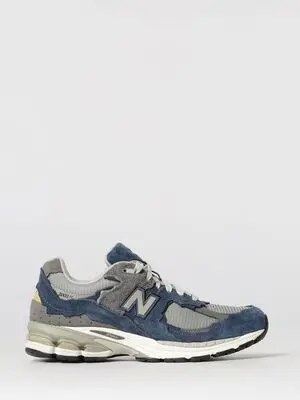 NEW BALANCE 2002r Suede And Mesh Sneakers - Blue