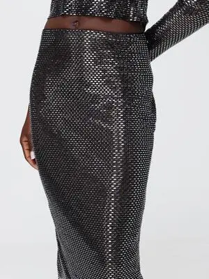 SELF-PORTRAIT Sequin Embellished Midi Pencil Skirt