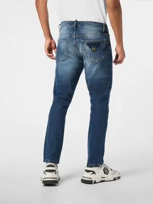 Philipp Plein Skinny Fit Stretch Jeans - Denim