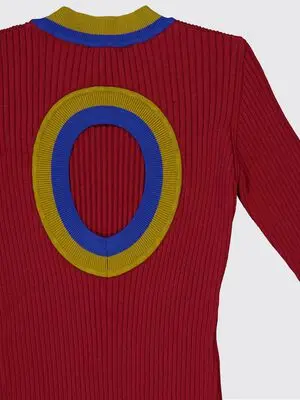 PAULA Paulavalentina Ribbed Crewneck Sweater With Contrast Trim