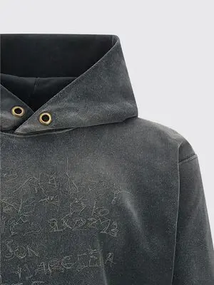 MAISON MARGIELA Logo Cotton Hoodie - Grey