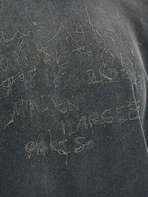 MAISON MARGIELA Logo Cotton Hoodie - Grey