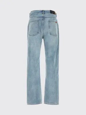 7 For All Mankind Straight Jeans In Distressed Denim