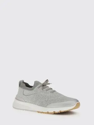 Brunello Cucinelli Knit Trainers - Silver