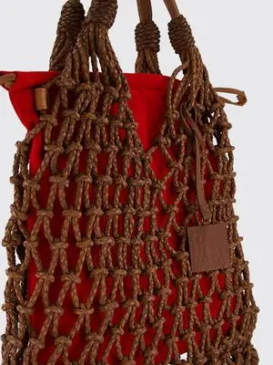PAULA Big Marble Woven Mesh Leather Bag