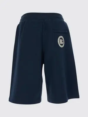 Dolce & Gabbana Cotton Jogging Shorts With Drawstring And Embroidered Logo