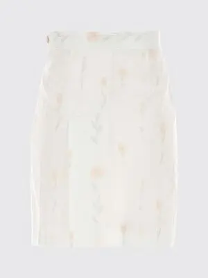 VIVIENNE WESTWOOD Floral Cotton Blend Pencil Skirt