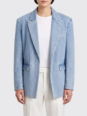 Federica Tosi Cotton Denim Blazer - Blue