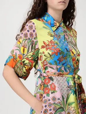 Liu Jo Printed Satin Shirt Dress