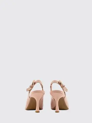 Karl Lagerfeld Patent Leather Slingback Pumps With Bow Detail