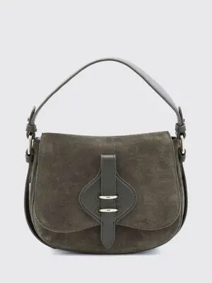 COCCINELLE Leather And Suede Shoulder Bag - Mud