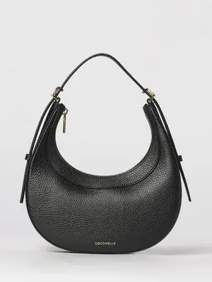 COCCINELLE Textured Leather Mini Bag - Black