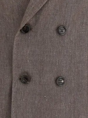 Brunello Cucinelli Double Breasted Blazer - Beige