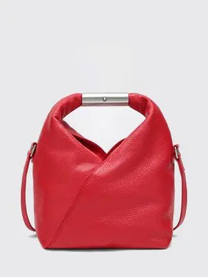MAISON MARGIELA Small Grained Leather Handbag - Red