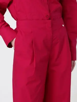 Liu Jo Cotton Palazzo Trousers - Red