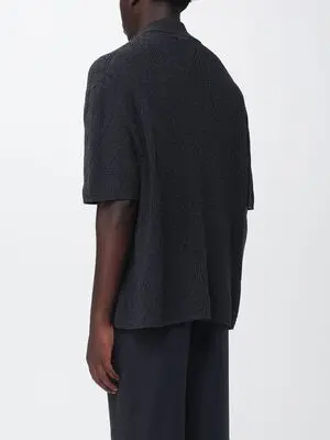 LANEUS Knitted Shirt - Black
