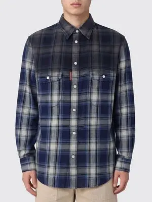 Dsquared2 Short-sleeve Check Cotton Shirt With Patch Pockets