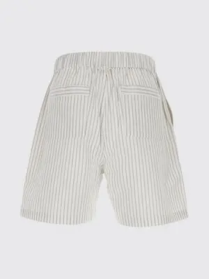COOR Striped Cotton Drawstring Shorts With America Pockets