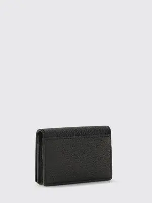 GANNI Butterfly Logo Recycled Leather Flap Wallet