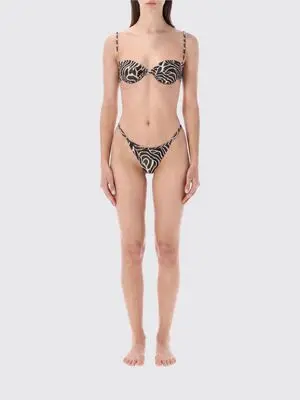 MATINEE Zebra Print Triangle Bikini With Underwire And Brazilian Briefs - Multicolor