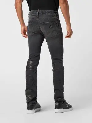 Philipp Plein Skinny Fit Jeans In Stretch Denim