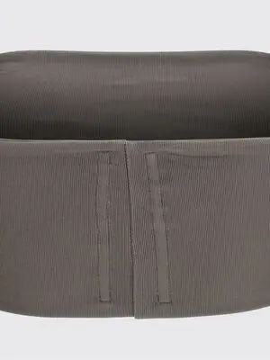 Rick Owens Ribbed Viscose Bandeau Top - Grey