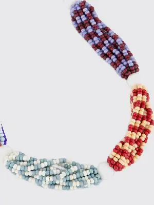 ALEMAIS Embroidered Glass Beaded Pendant Necklace