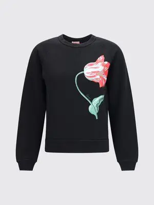 Kenzo Relaxed Fit Floral Print Crewneck Sweatshirt In Cotton