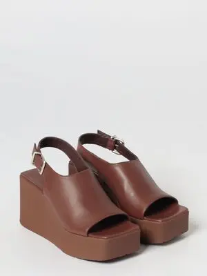 VIC MATIE Leather Wedge Sandal