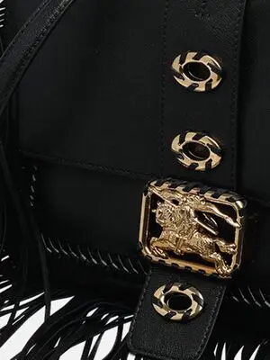 Burberry Leather Rider Bag With Fringes