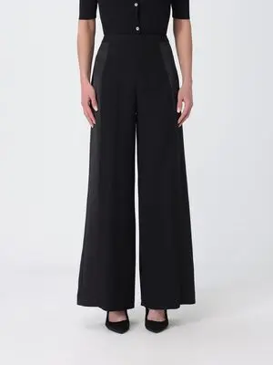 H COUTURE Crêpe Wide-leg Trousers - Black