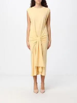 TOTEME Sleeveless Jersey Midi Dress With Knot Detail - Beige